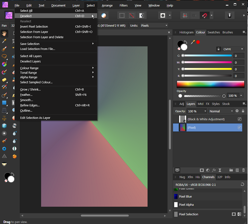 Default color for a new correction layer or a mask is not white anymore ...