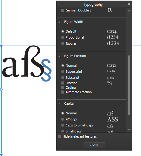 German capital sharp S is not handled correctly by the "All Caps ...