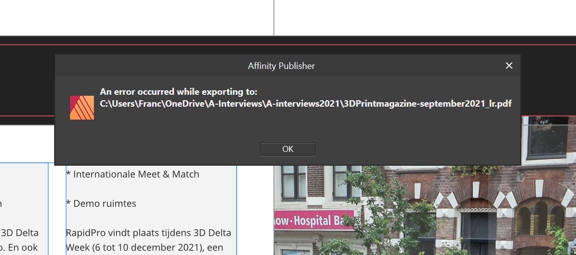 Can not export file - Pre-V2 Archive of Affinity on Desktop Questions (macOS and Windows ...
