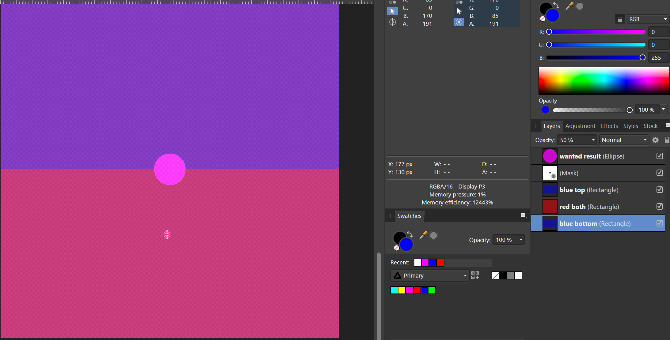 alpha blending, are the colors correct? - Pre-V2 Archive of Affinity on ...