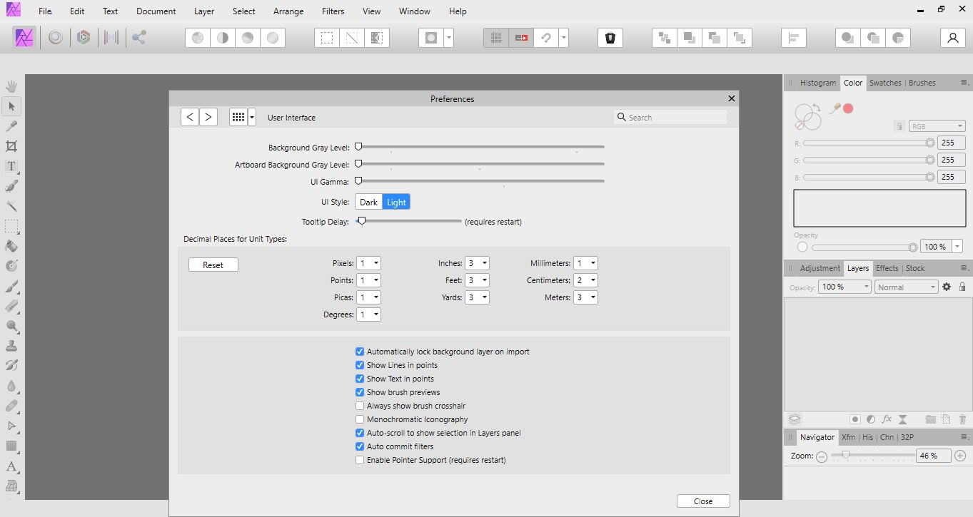 UI Light Artboard reverts to Dark - Pre-V2 Archive of Affinity on Desktop Questions (macOS and ...