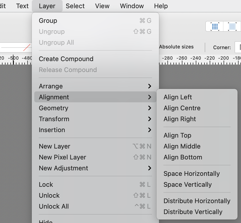How to align/distribute to a key object, and how to choose distances between objects (and turn ...