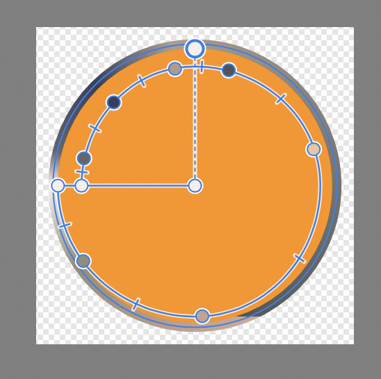 Designer stroke conical gradient isn't working properly following a flip - V1 Bugs found on ...