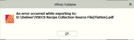 An error occured while exporting to pdf - Pre-V2 Archive of Desktop Questions (macOS and Windows ...
