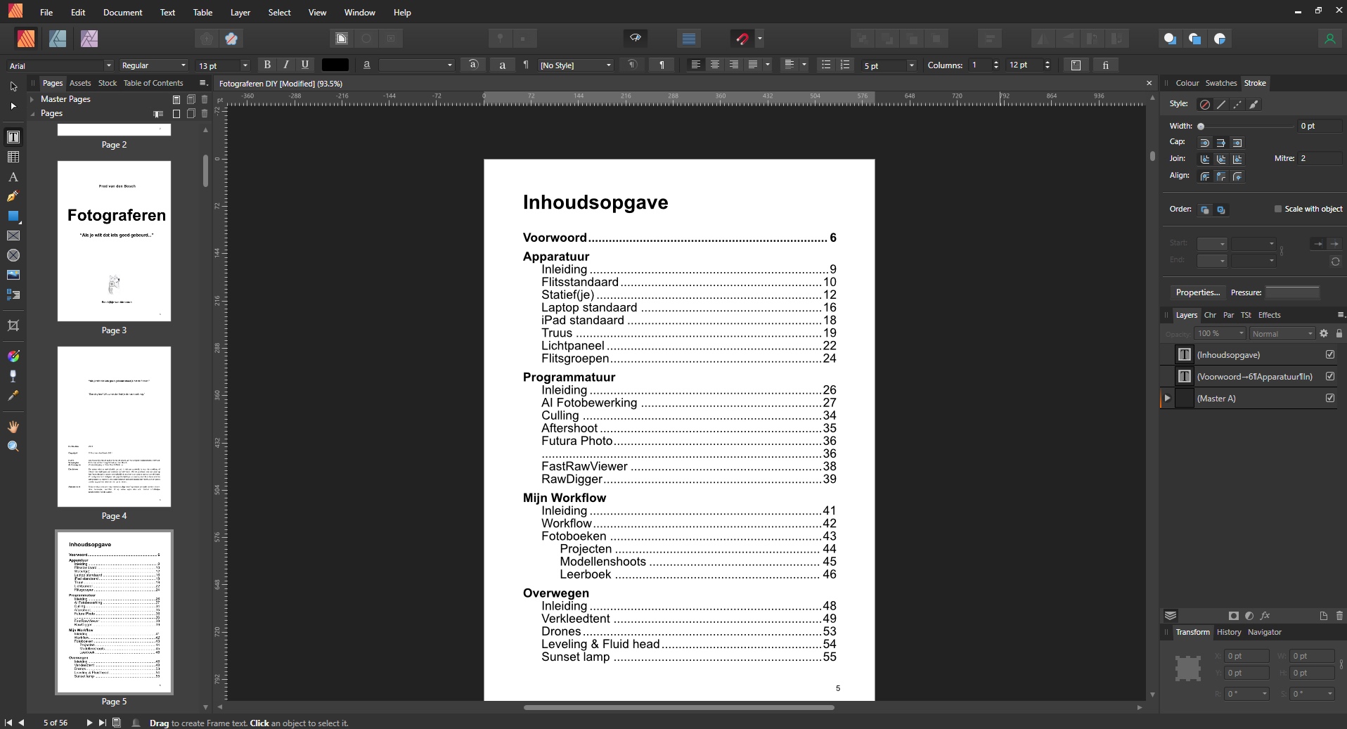 Extra Line In TOC Affinity On Desktop ions macOS And Windows Affinity Forum