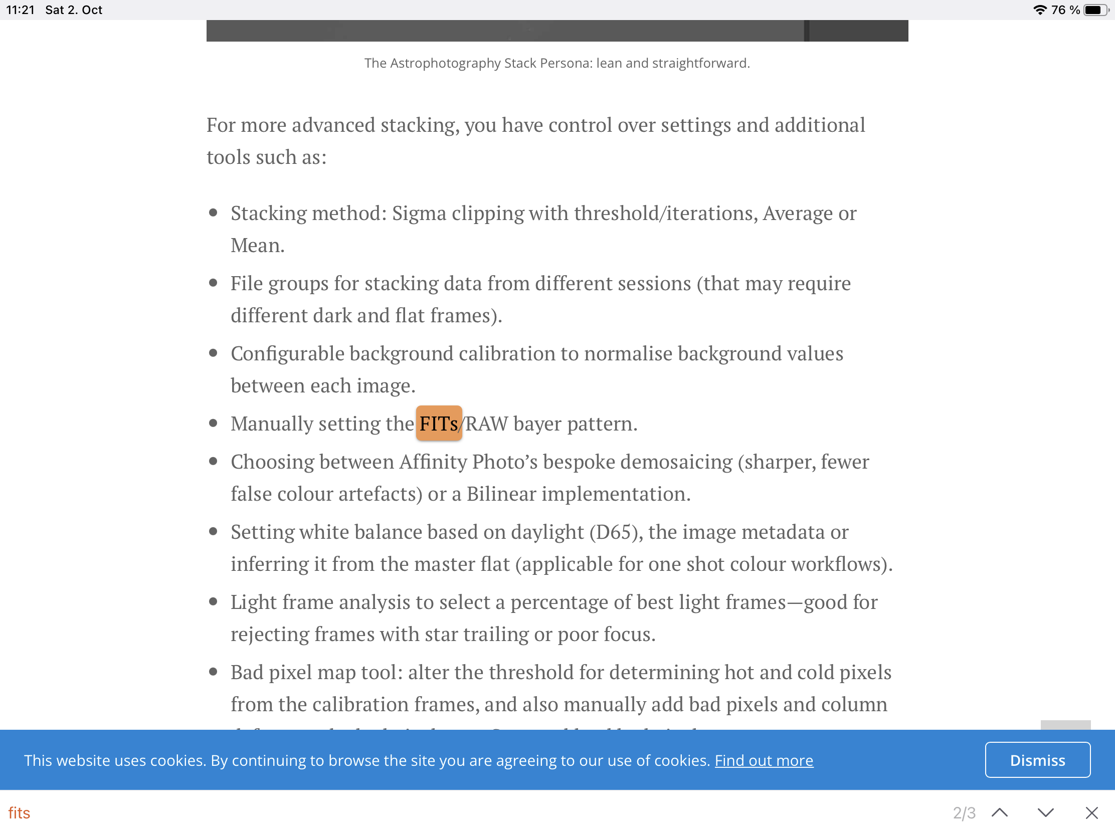 Handling of FITS Files - Pre-V2 Archive of Desktop Questions (macOS and ...