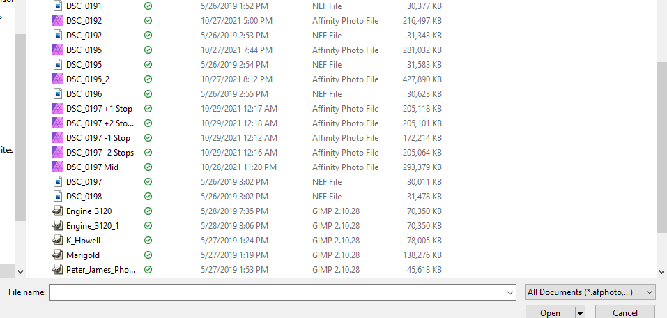 Affinity Files Not Shown In File Open Menu Pre V2 Archive Of Desktop Questions Macos And