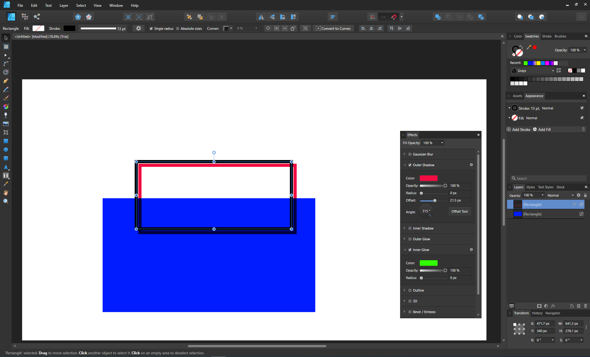 2 shapes with effects change color when overlapping - designer - Pre-V2 Archive of Desktop ...