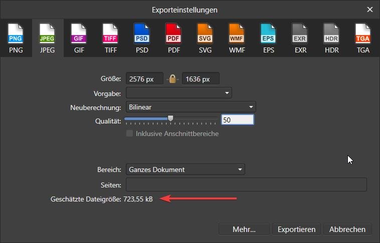 export not generating proper sized files - Pre-V2 Archive of Affinity ... export not generating proper sized files - Pre-V2 Archive of Affinity ...