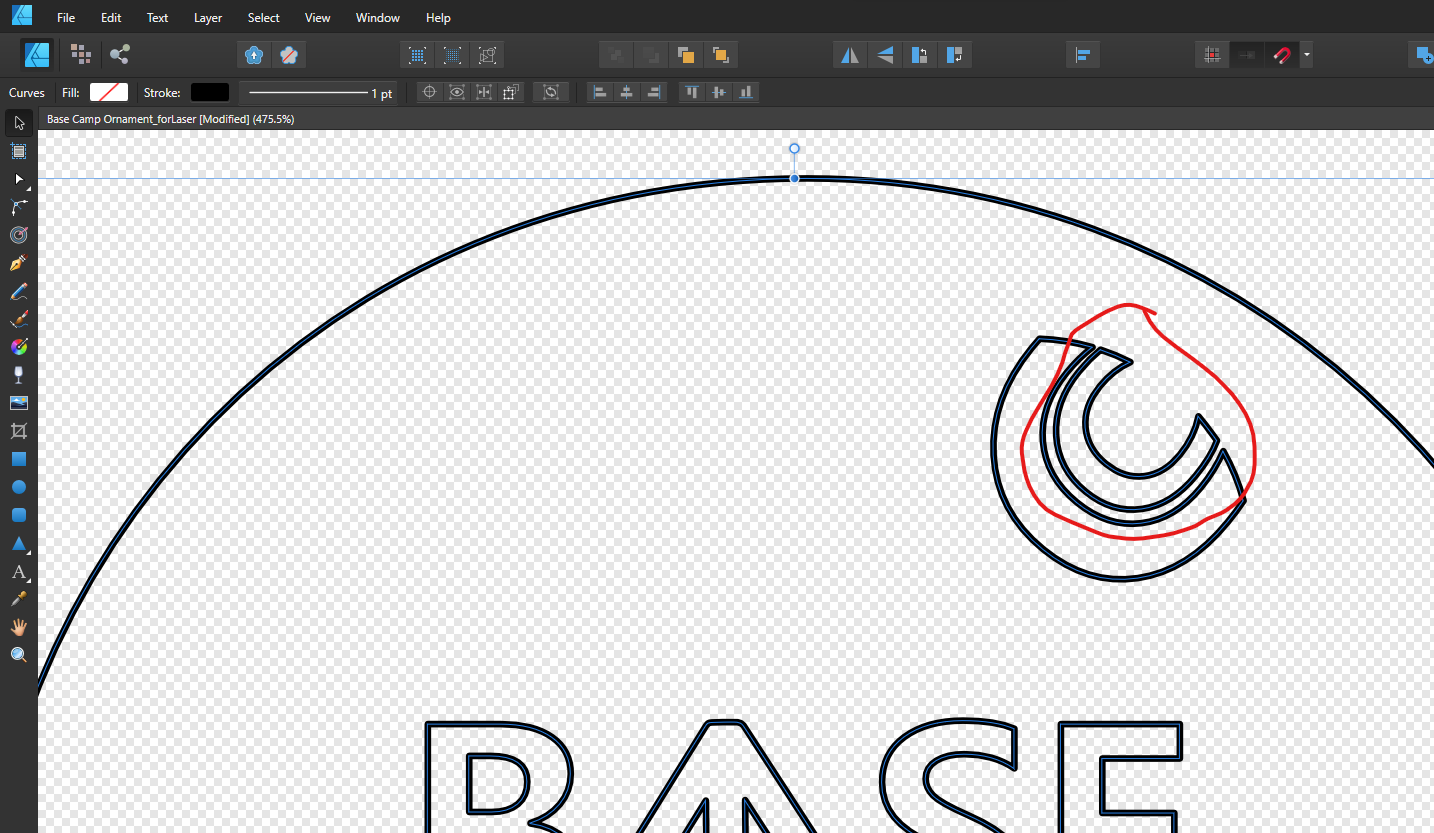 How Do You Select All Of A Curve Affinity On Desktop ions macOS And Windows Affinity 