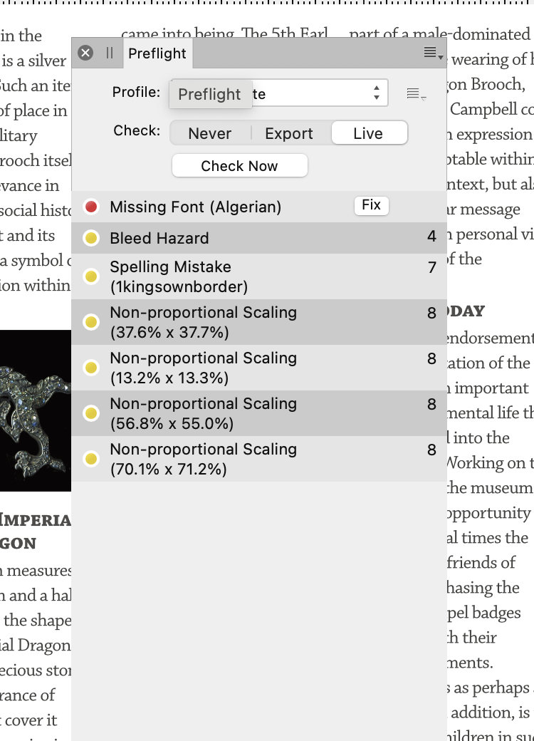 Missing font warning in PreFlight for font not in doc - Pre-V2 Archive of Desktop Questions ...