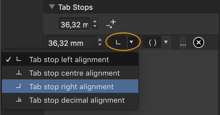 Tabbed text: auto tabs right aligned? - Pre-V2 Archive of Desktop ...