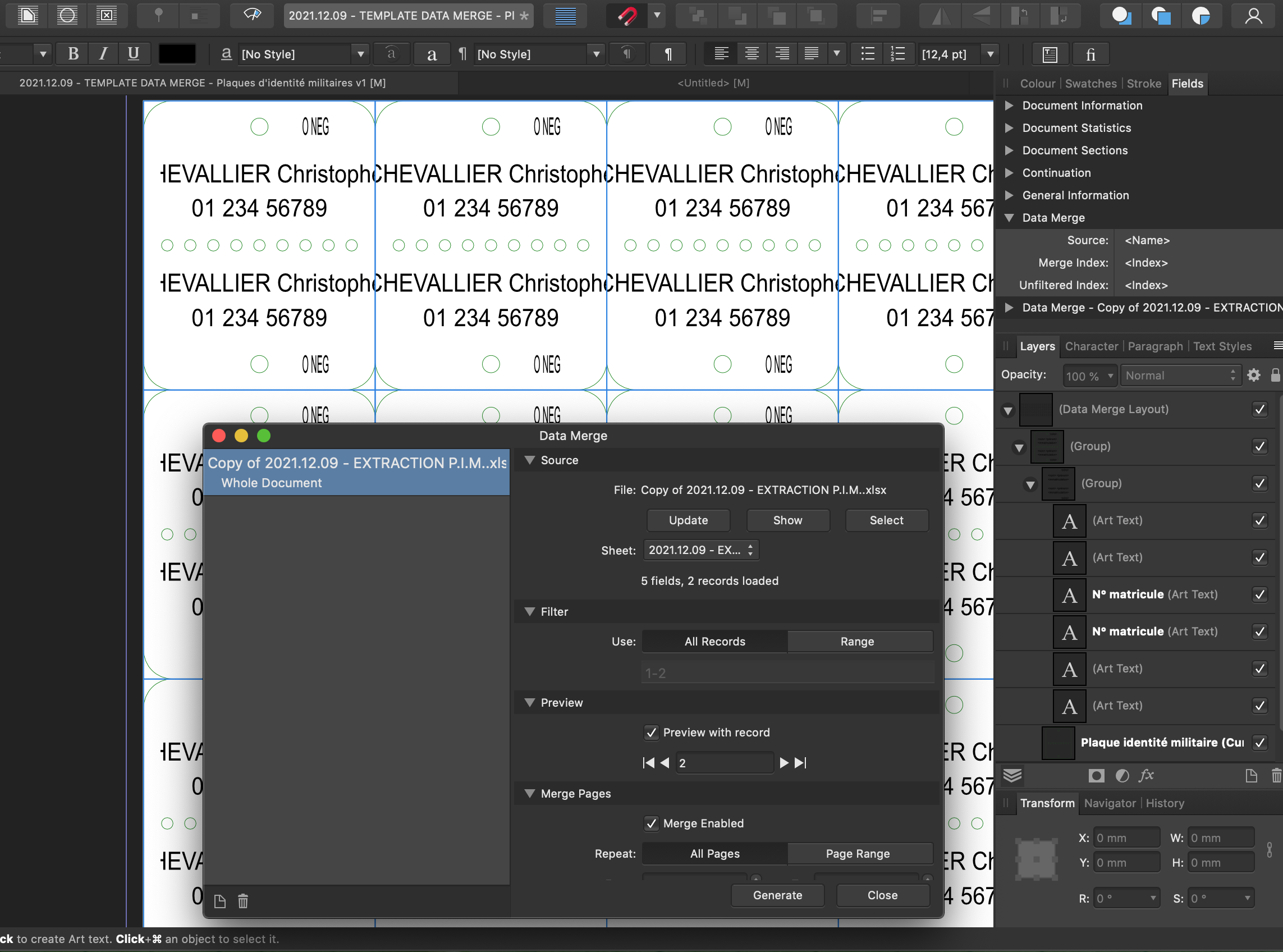 Affinity Publisher - Automatically fit "too long" text inside defined fixed length in data merge ...