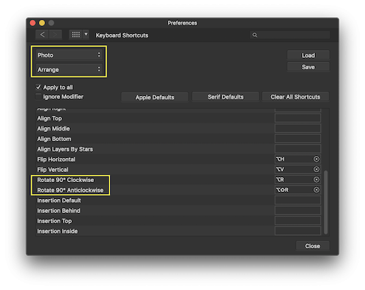 Can You Give Me The Same Shortcut For Affinity Photo Pre V2 Archive Of Desktop Questions
