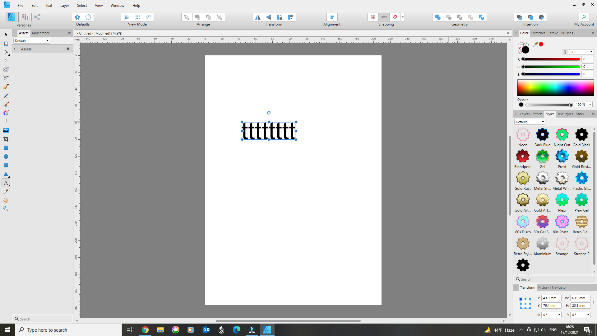 No Fonts In Affinity Designer Pre V2 Archive Of Affinity On Desktop