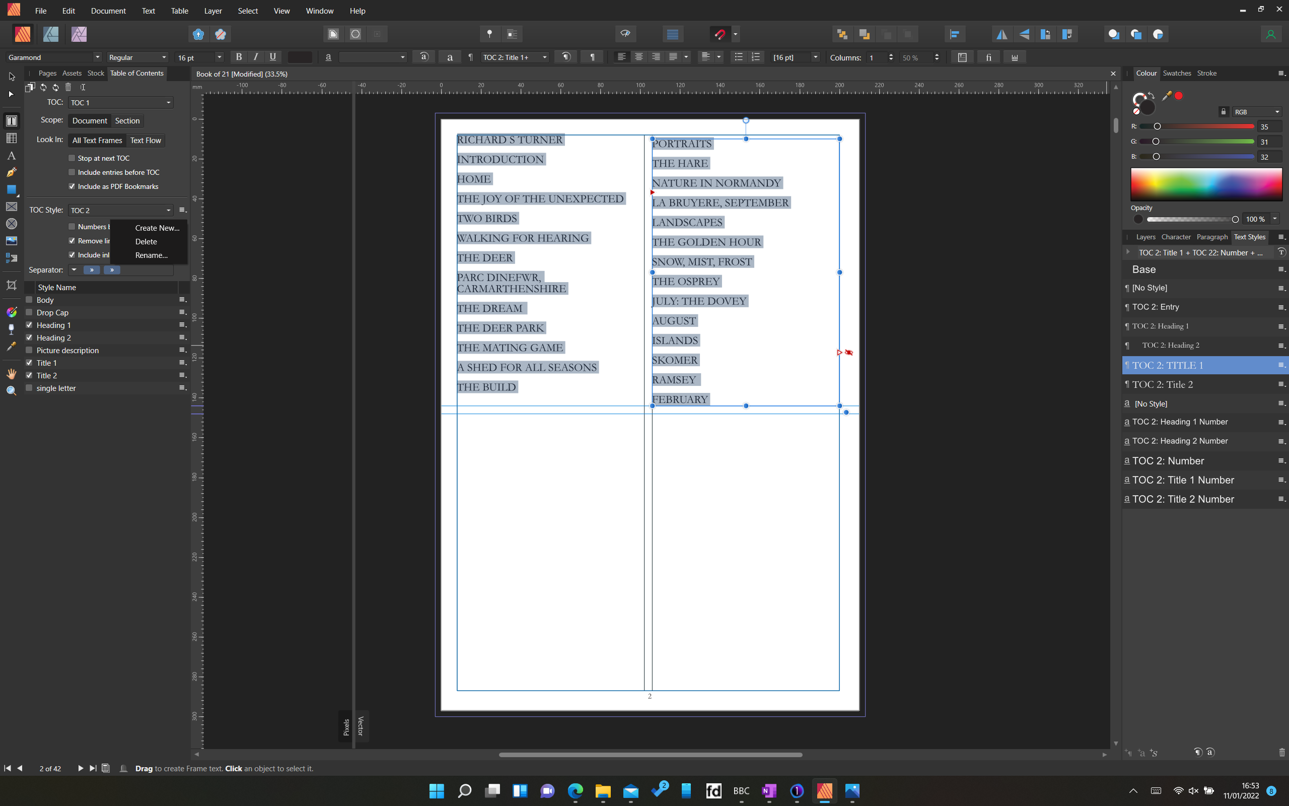 TOC failure - Pre-V2 Archive of Desktop Questions (macOS and Windows) - Affinity | Forum