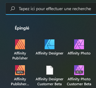 Affinity Suite: transformation of the appearance of the icons ...