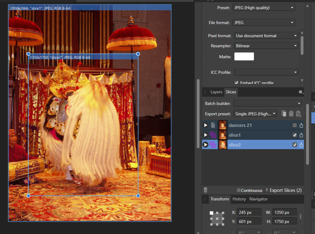 Affinity Photo Export Options - Pre-V2 Archive of Desktop Questions (macOS and Windows ...