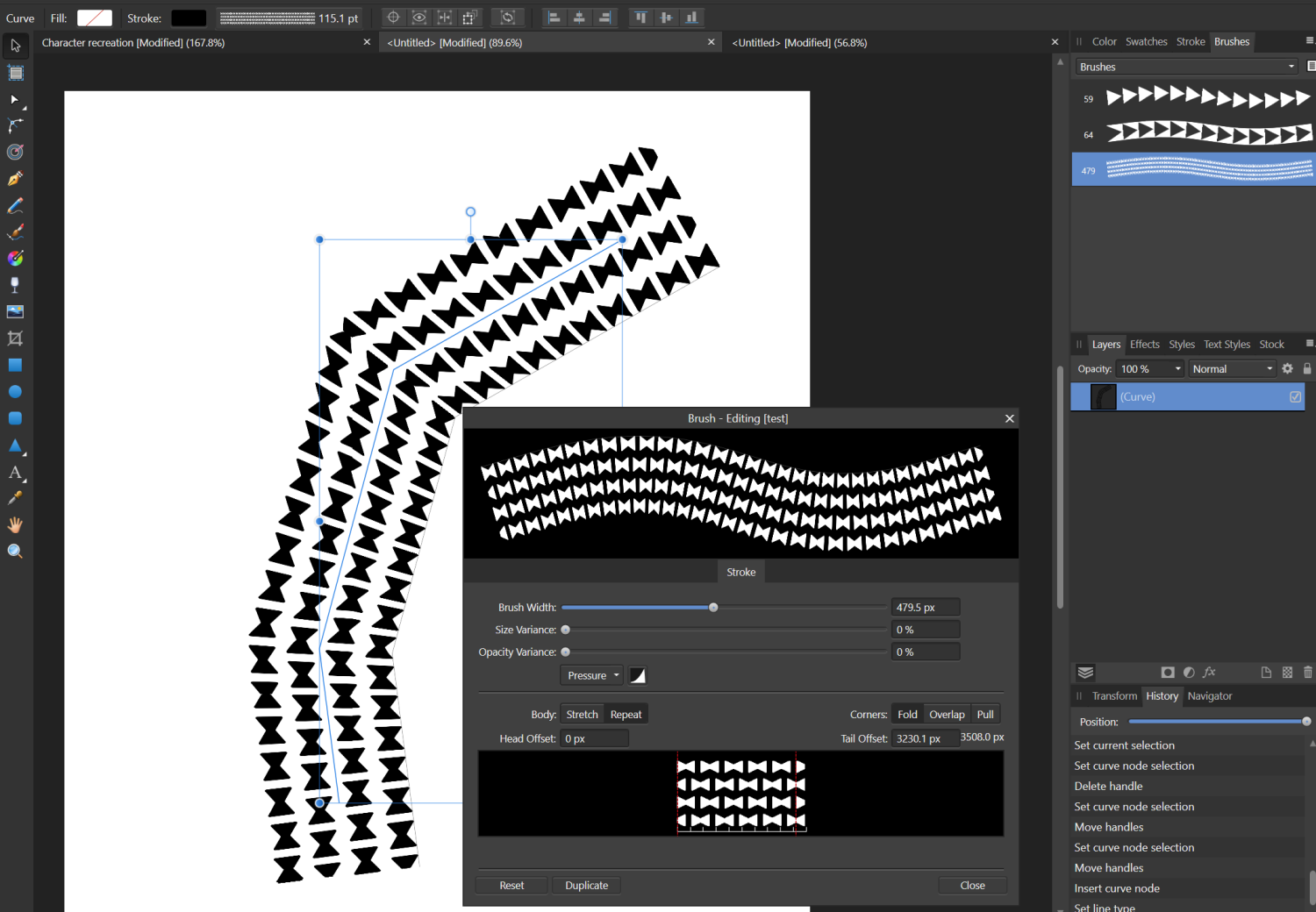 Curving multiple curves as one straight line - Pre-V2 Archive of ...