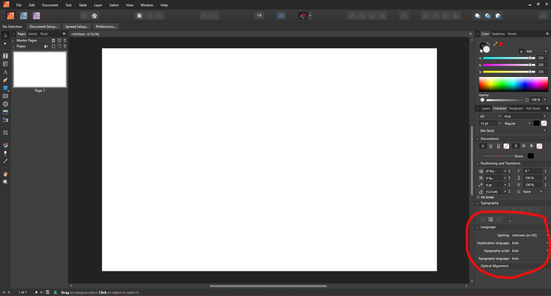 How To Change Spelling Language Default Pre V2 Archive Of Affinity