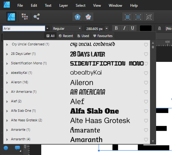 Fonts Dropdown Window - Pre-V2 Archive of Desktop Questions (macOS and ...