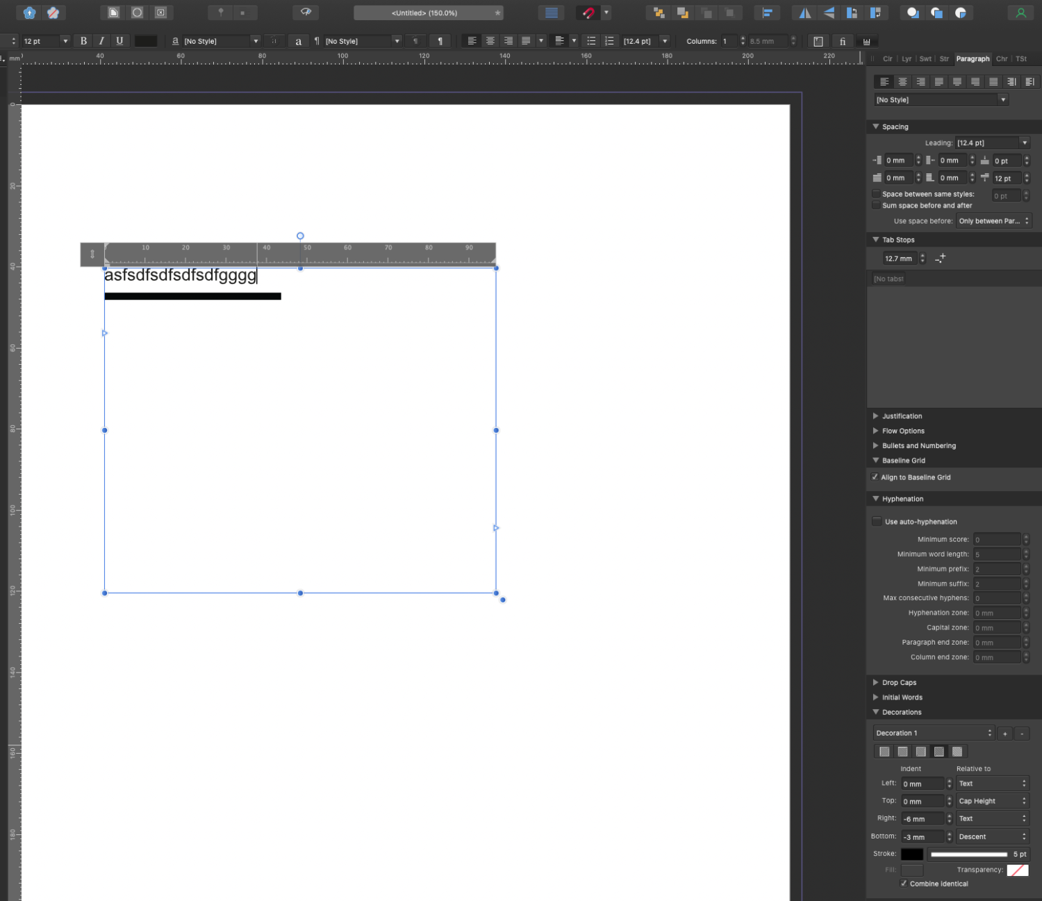 How to adjust the spacing for underlines in Affinity Publisher ...