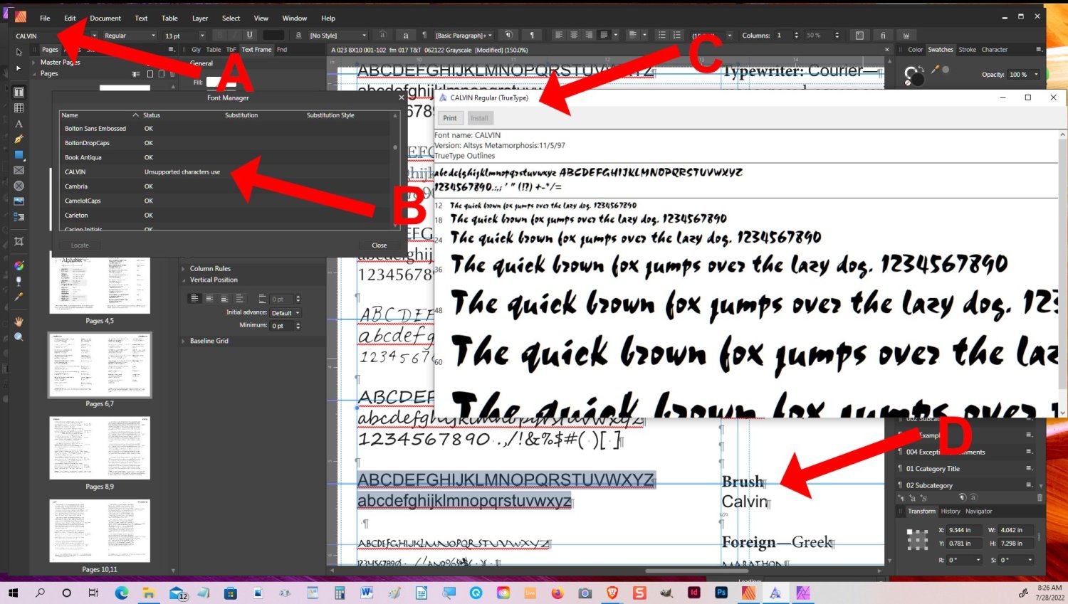 Font Substitutions for "Unsupported Character Use" - Pre-V2 Archive of Desktop Questions (macOS ...