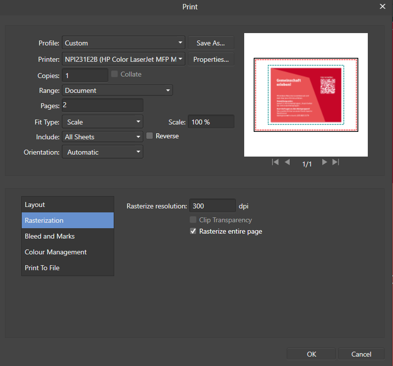 Affinity Publisher - Issue with background color - Pre-V2 Archive of Affinity on Desktop ...