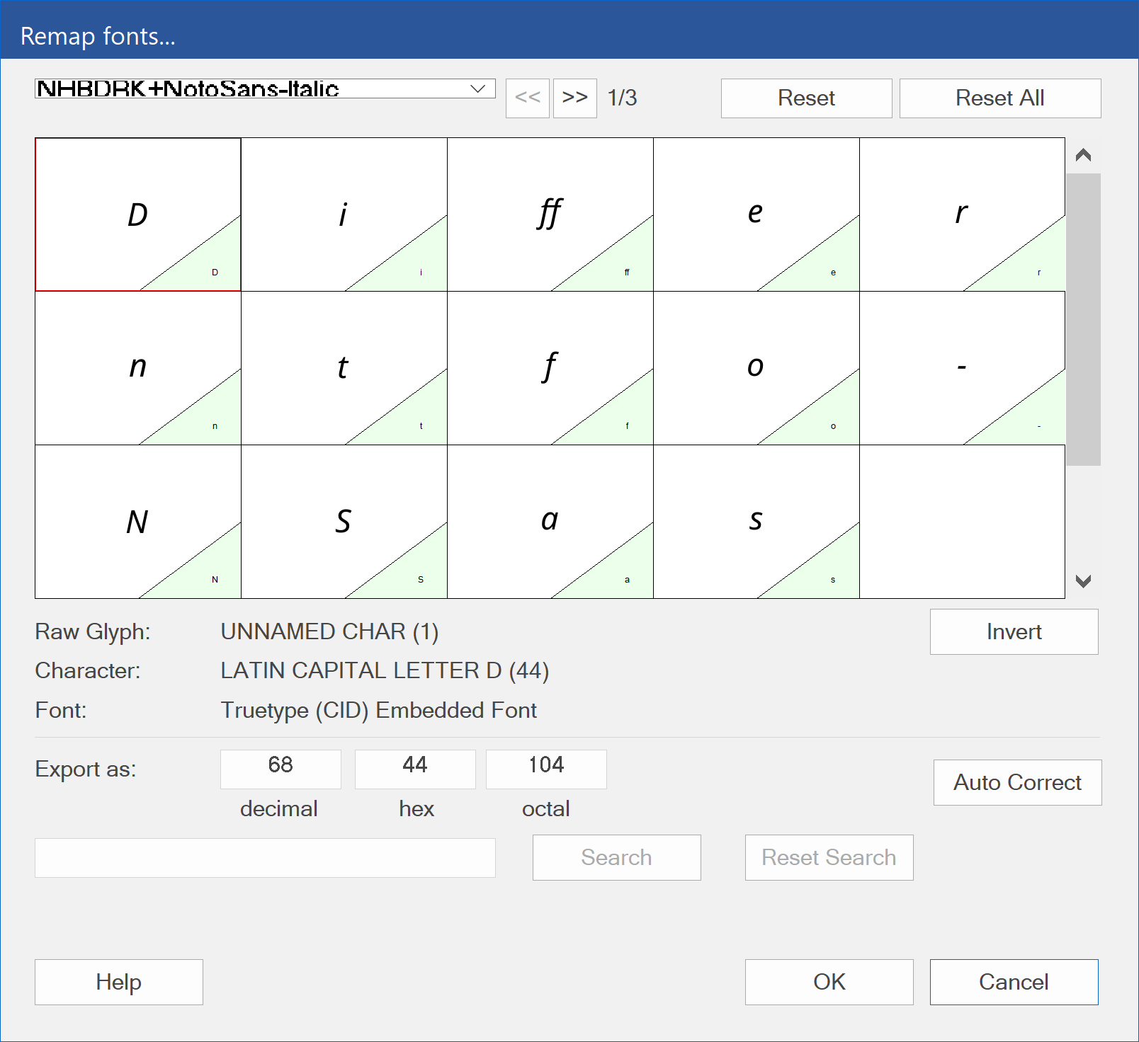 Korean (non-latin) font cannot be extracted from exported PDF if Embed subsets is checked - V1 ...