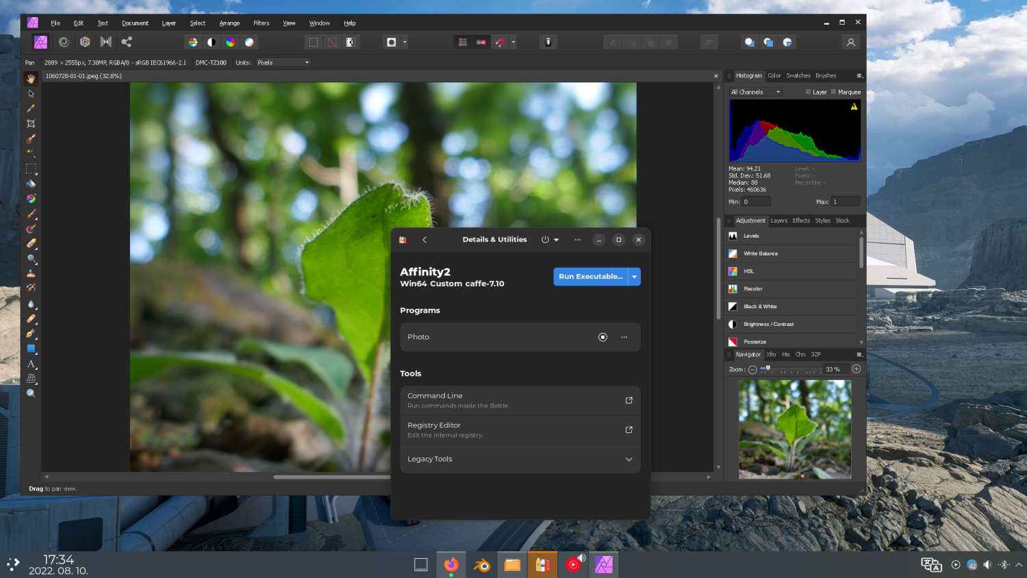 Affinity Photo running on Linux with Bottles - Resources - Affinity | Forum