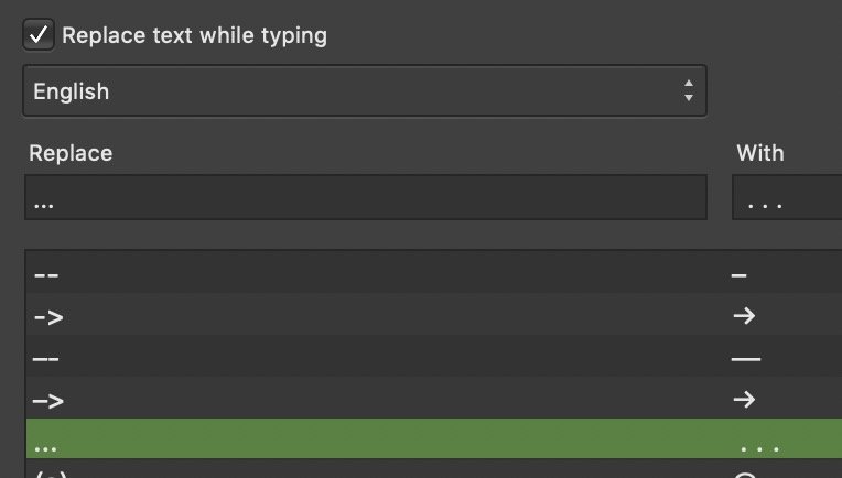 Auto-Correct ellipsis change doesn't work - Pre-V2 Archive of Desktop Questions (macOS and ...