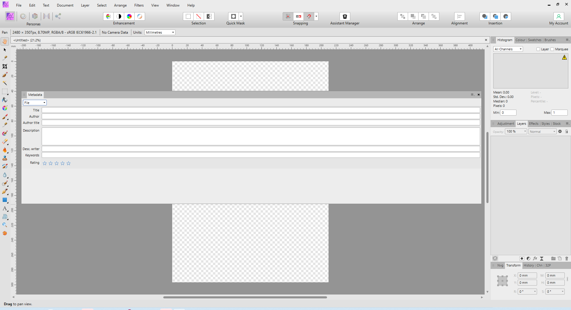 Adding "File Information" to the image. - Pre-V2 Archive of Affinity on ...