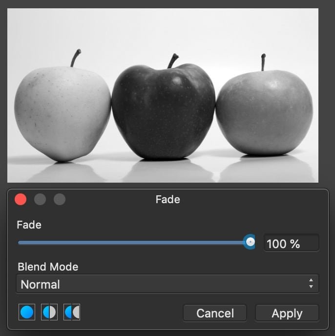 A. Photo: Fade with Blend Modes - V1 Bugs found on Windows - Affinity ...