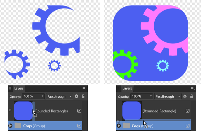 Layer Clipping / Masking not showing the intended result. What am I ...
