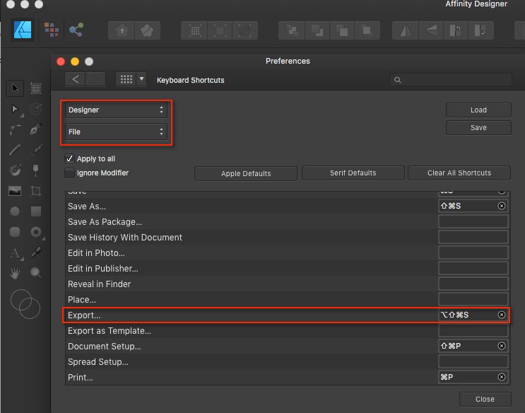 Designer, key combo for duplicate - Page 3 - Pre-V2 Archive of Affinity on Desktop Questions ...