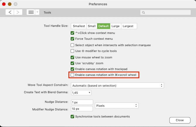 Leinwand drehen – cmd + Scrollrad abschalten - Pre-V2 Archive of Affinity on Desktop Questions ...