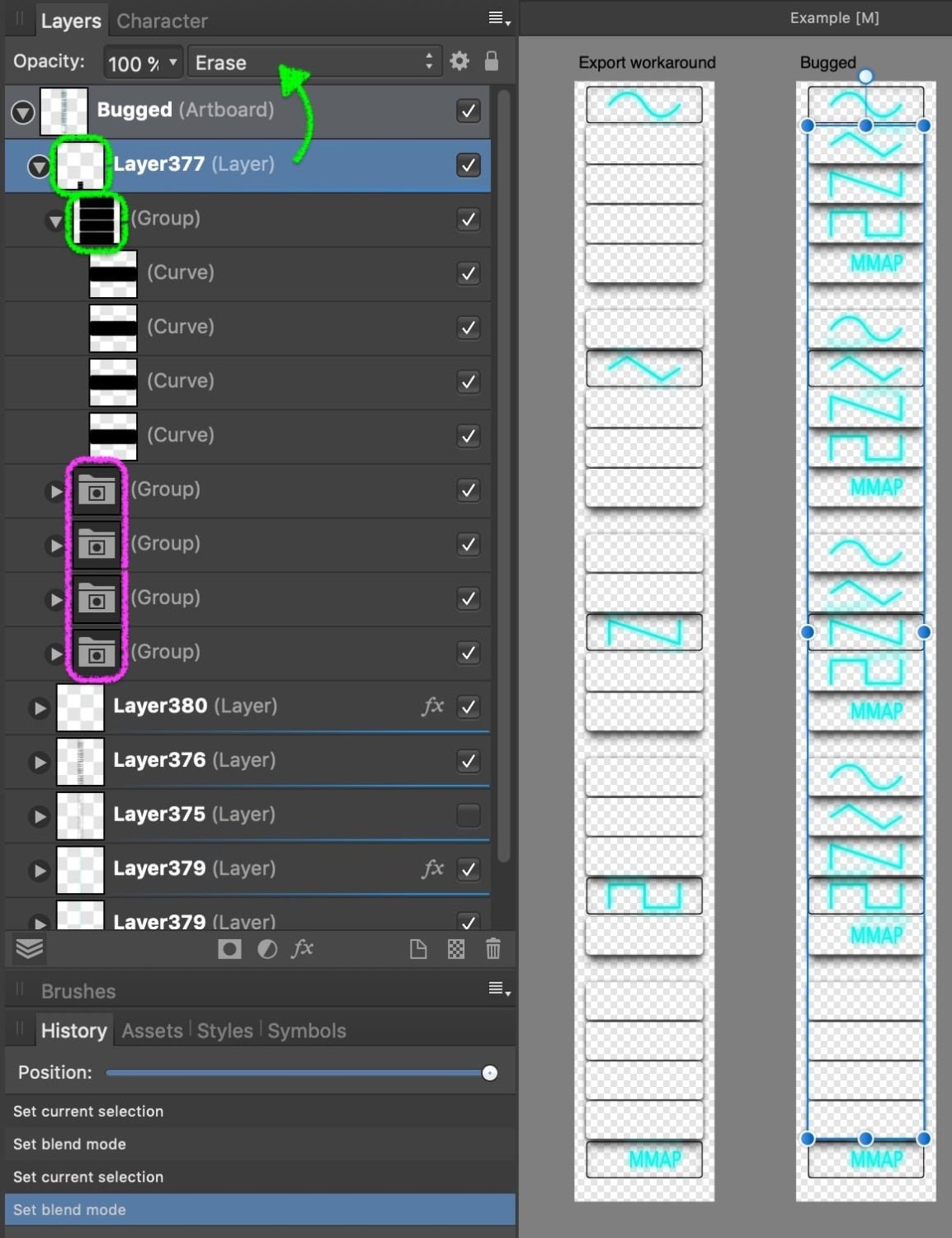 Exporting as PNG with erase layer ignores the erase layer. - Pre-V2 Archive of Desktop Questions ...