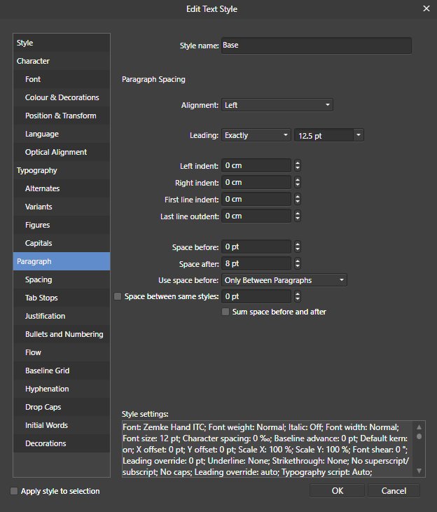 Text styles not taking effect in Affinity Publisher - Pre-V2 Archive of ...