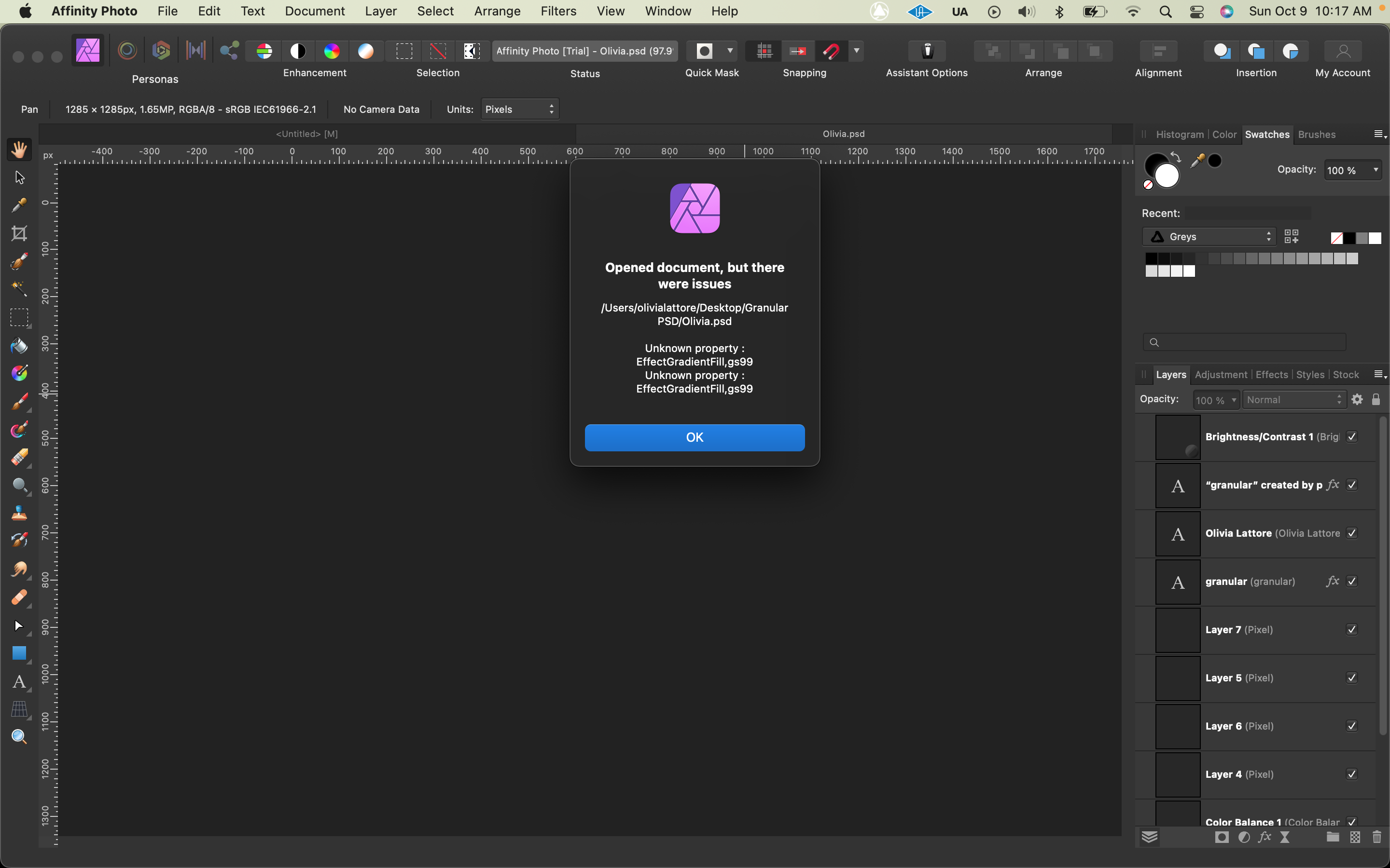 Psd File Has Error Message Stating Unknown Property Pre V2 Archive Of Desktop Questions