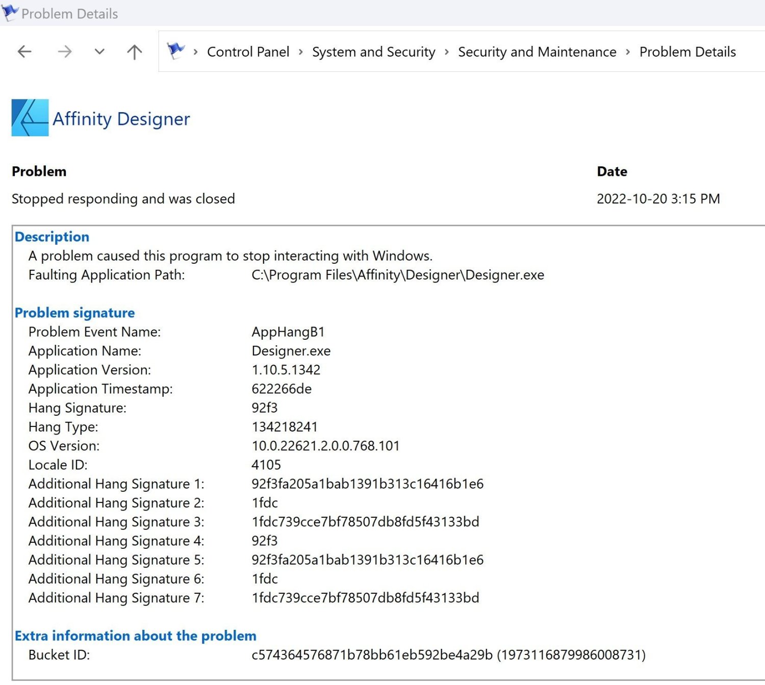 Can't launch Affinity programs in Windows 11 - Pre-V2 Archive of Desktop Questions (macOS and ...