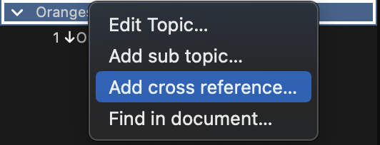 Index cross references not working (cannot add new cross reference) - V2 Bugs found on macOS ...
