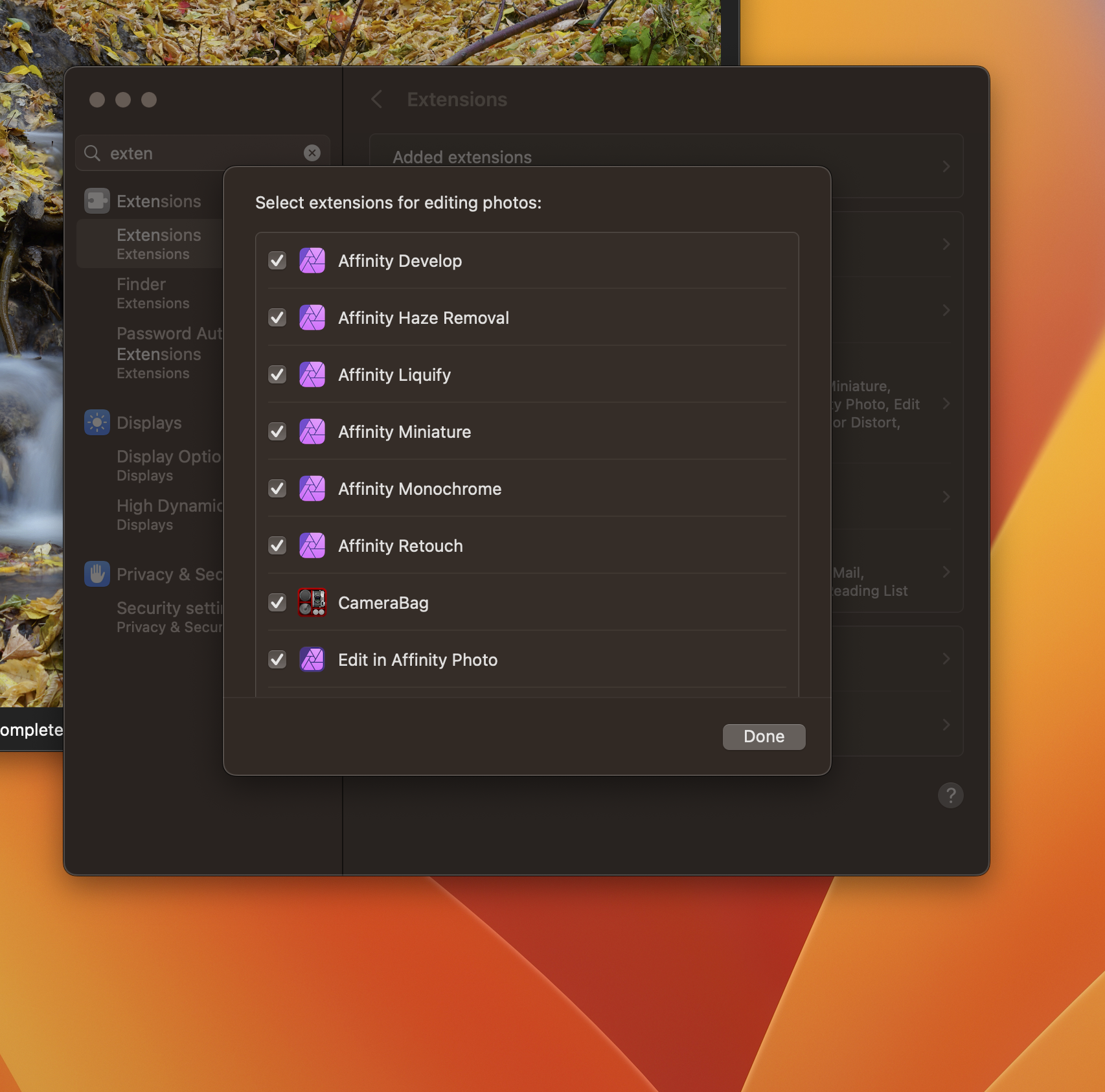 Extensions in Apple Photo App - V2 Bugs found on macOS - Affinity | Forum