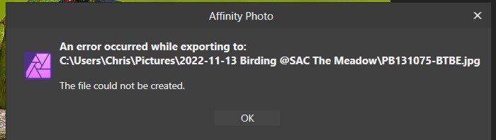 Error while exporting in jpeg - Affinity on Desktop Questions (macOS ... Error while exporting in jpeg - Affinity on Desktop Questions (macOS ...