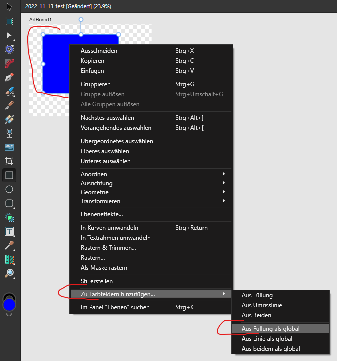 Color Swatches Panel - renaming global color does not update name in listview - V2 Bugs found on ...