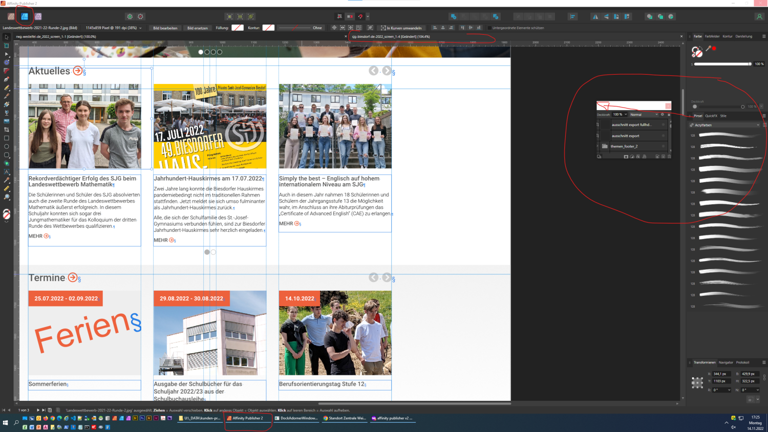 In designer persona: dragging layers panel out of initial panel group ...