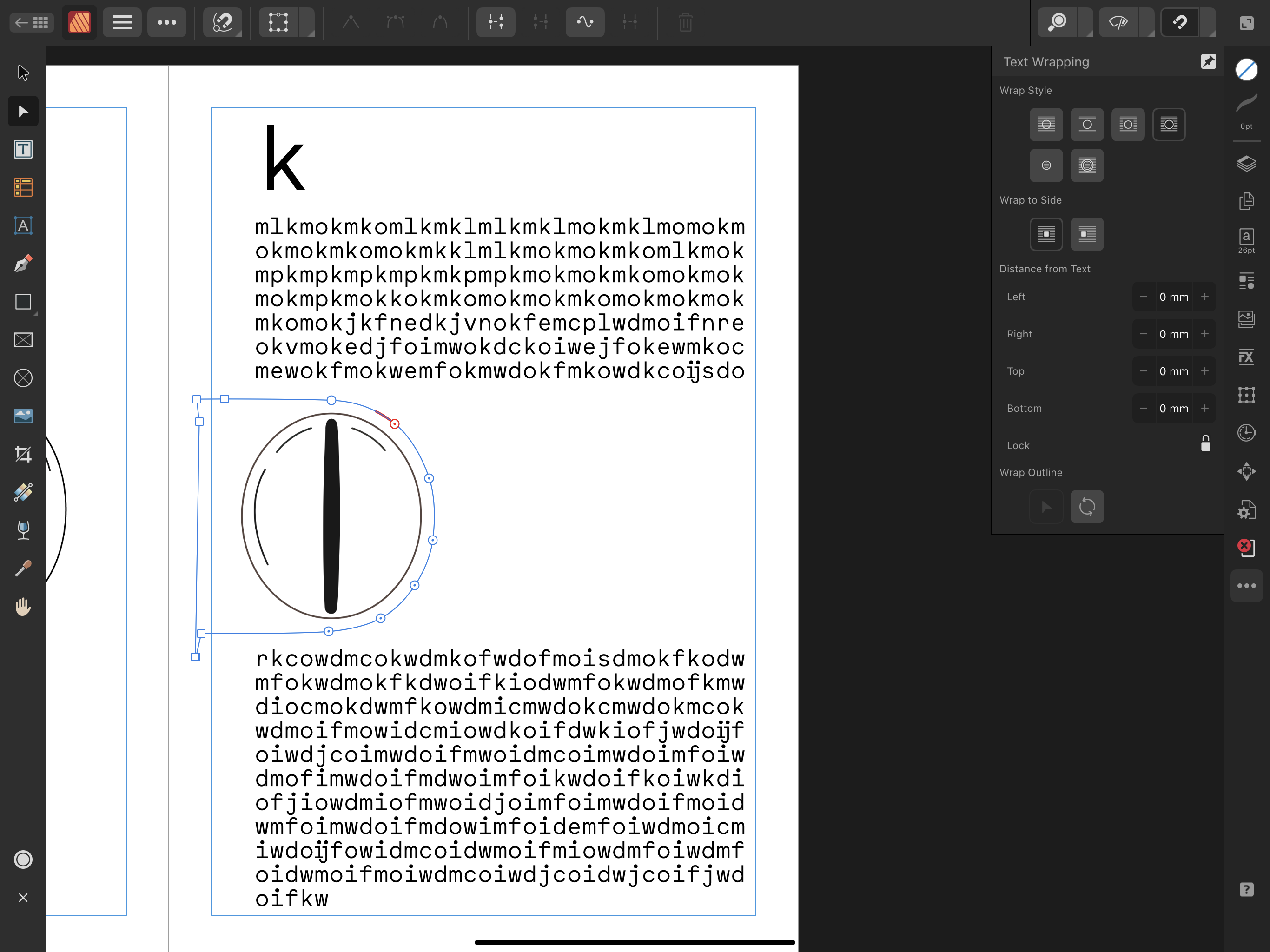 Text Wrapping For Publisher iPad Affinity On IPad ions