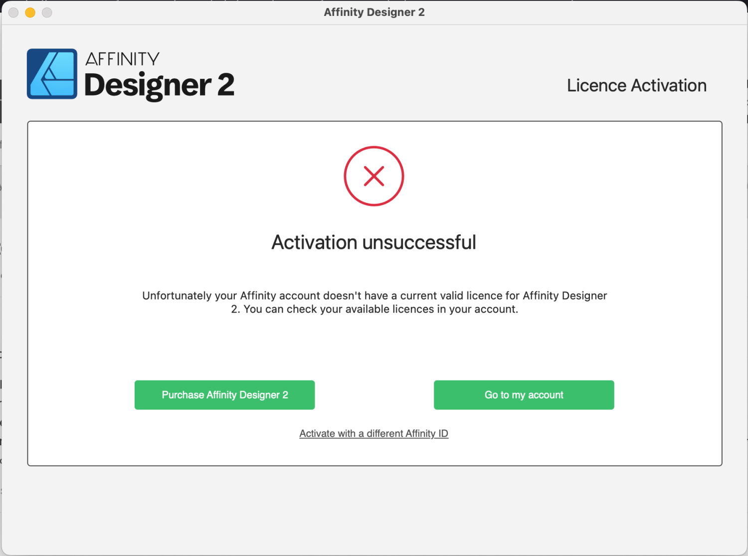 Can Not Activate V2 Universal License Pre V2 Archive Of Desktop Questions Macos And Windows