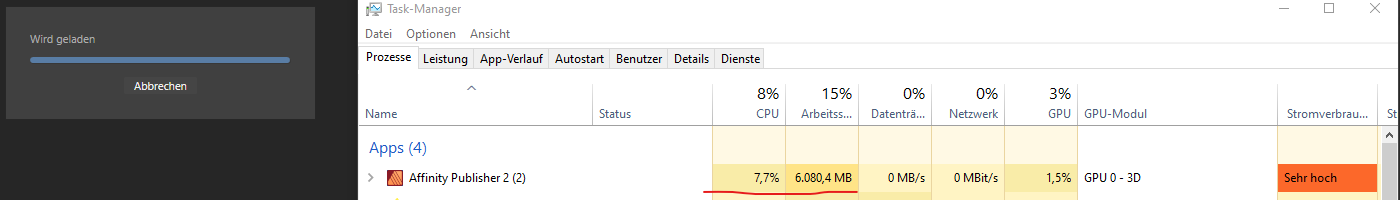Project Not Loading - V2 Bugs found on Windows - Affinity | Forum
