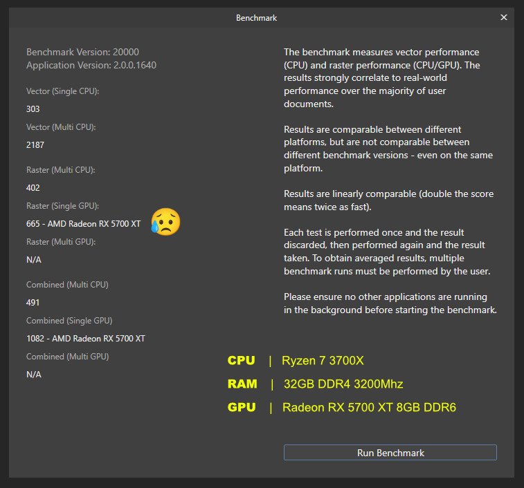 AMD Radeon GPU OpenCL poor perfomance - V2 Bugs found on Windows - Affinity | Forum