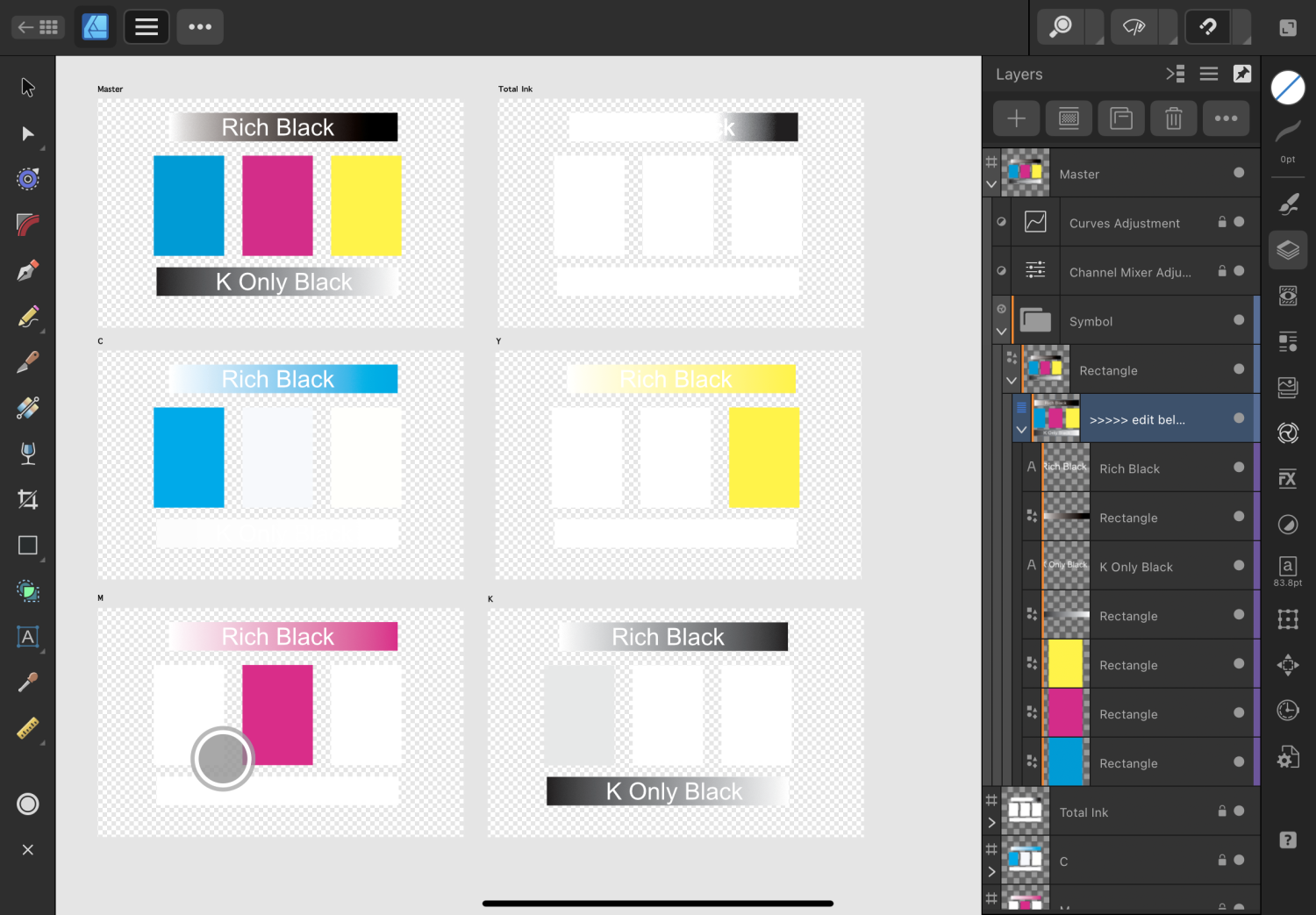 Text tutorial: color separation & total ink preview in Publisher ...